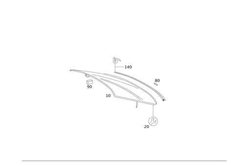 Rear Window for 2012 Mercedes-Benz S 550 | Mercedes-Benz USA Parts