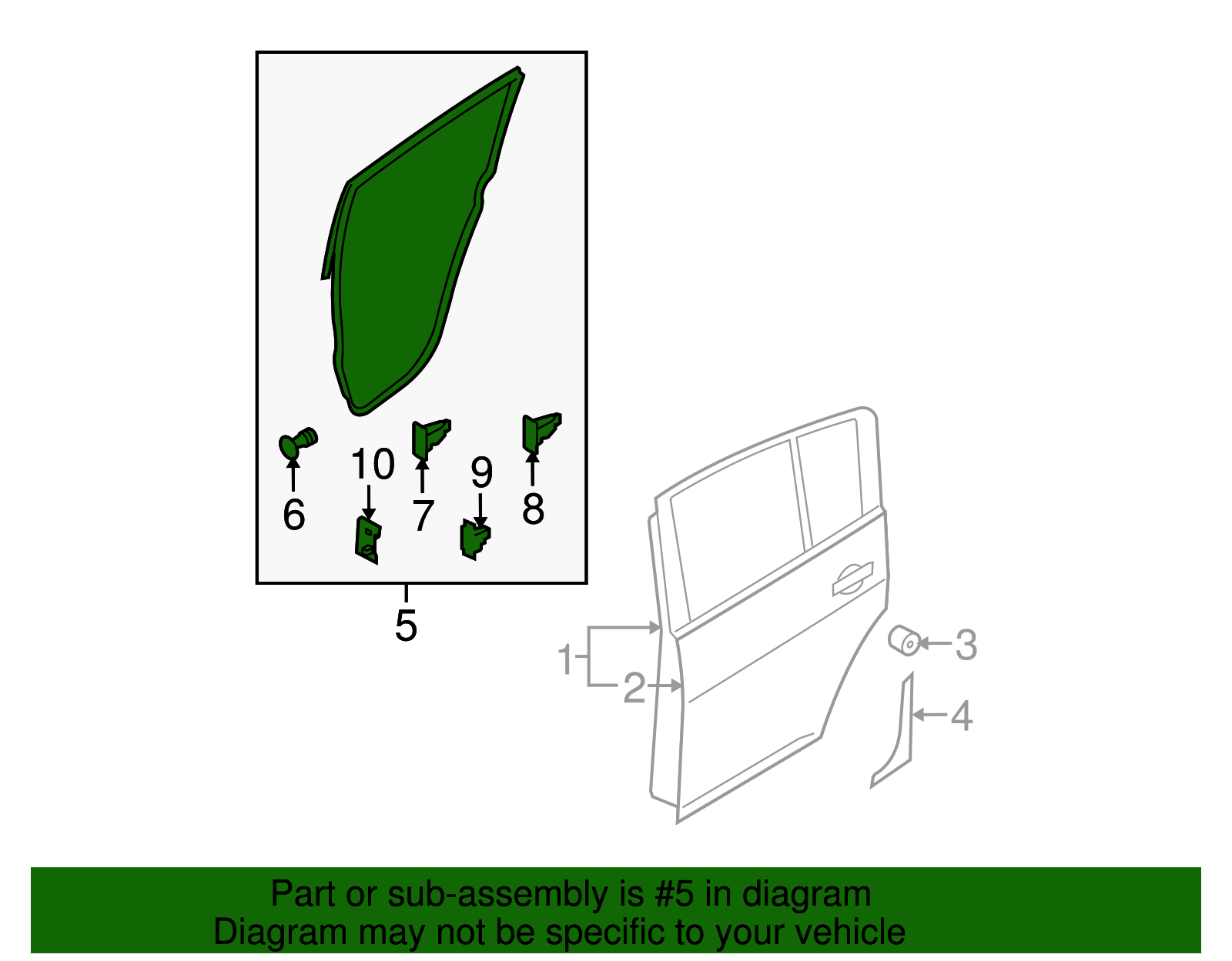 2010-2012 Nissan Versa Door Weather-Strip 82831-ED50A | Bill Kay Nissan ...