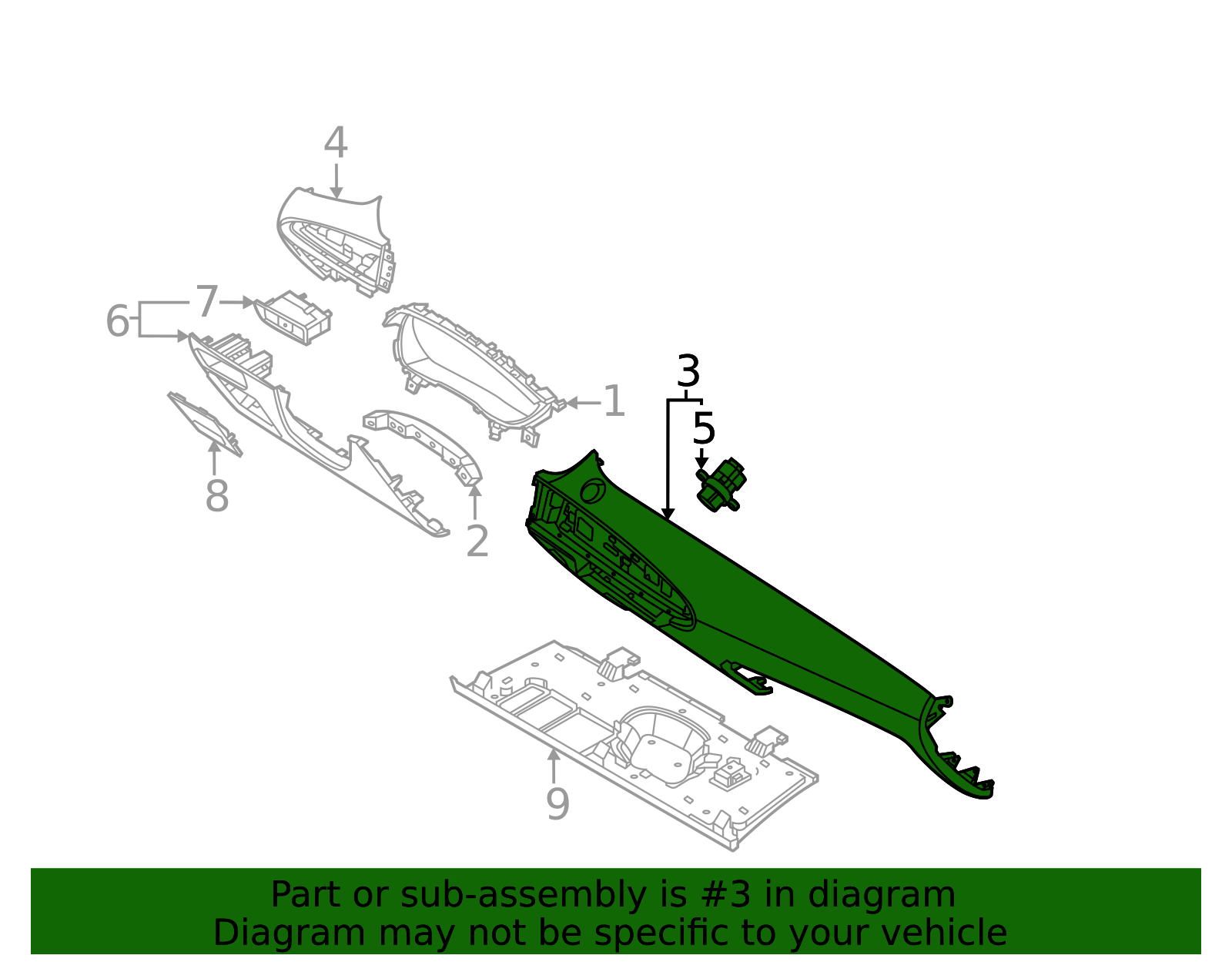 2024-2025 Genesis GV70 Trim Molding 84787-IY100-VNB | OEM Parts Online
