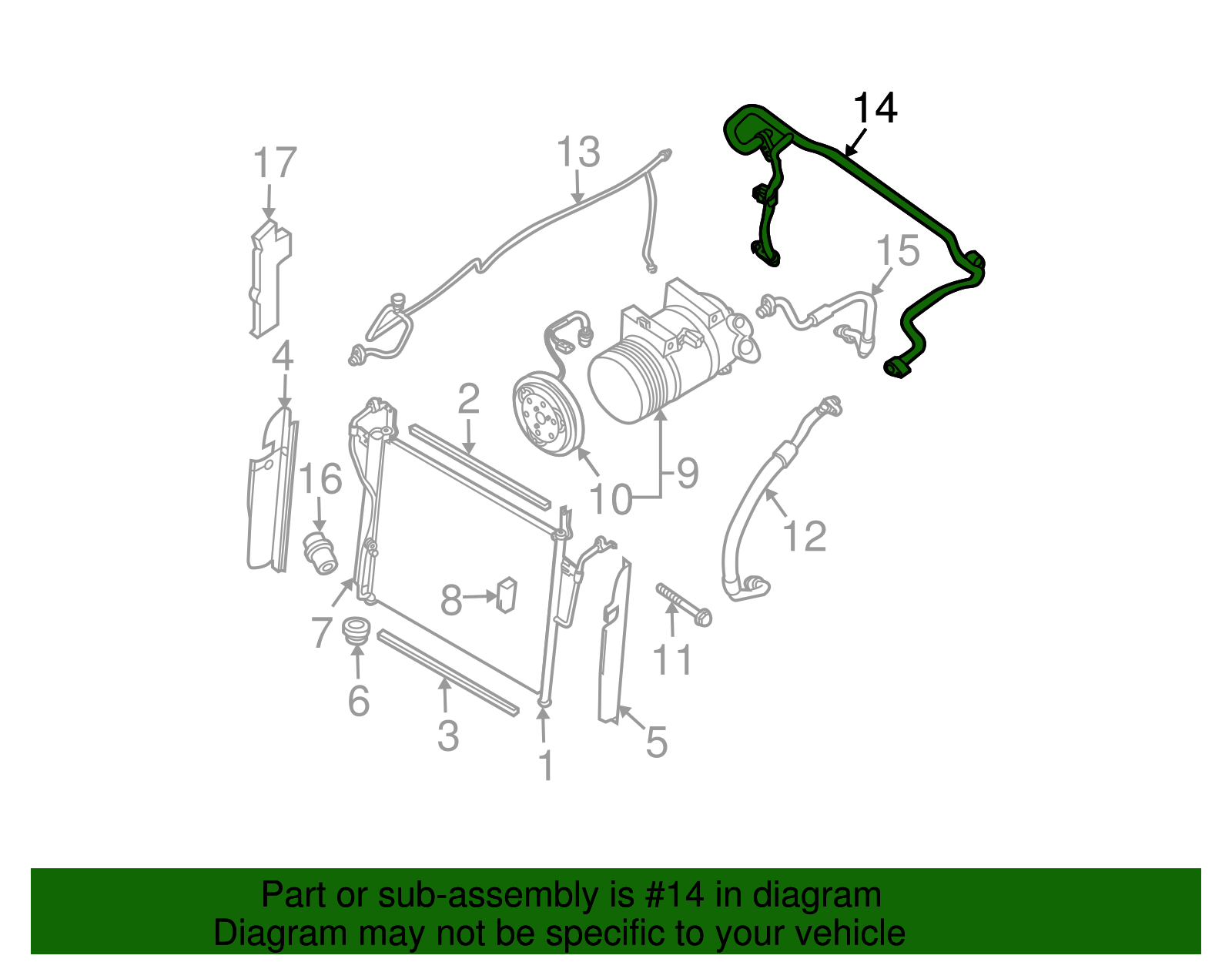 2004-2015 Nissan Return Line 92450-ZW05B | Bill Kay Nissan Parts