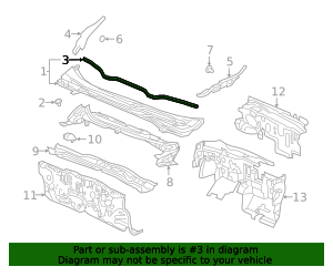 74143-TET-H01 - Rear Weather-Strip 2018-2020 Honda Civic | Honda Parts ...