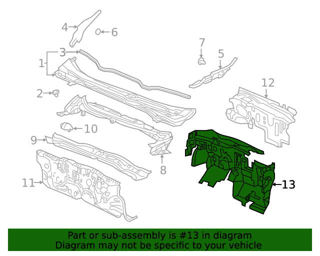 74260-TEG-A00 - Engine Compartment Insulation 2019-2020 Honda Civic ...