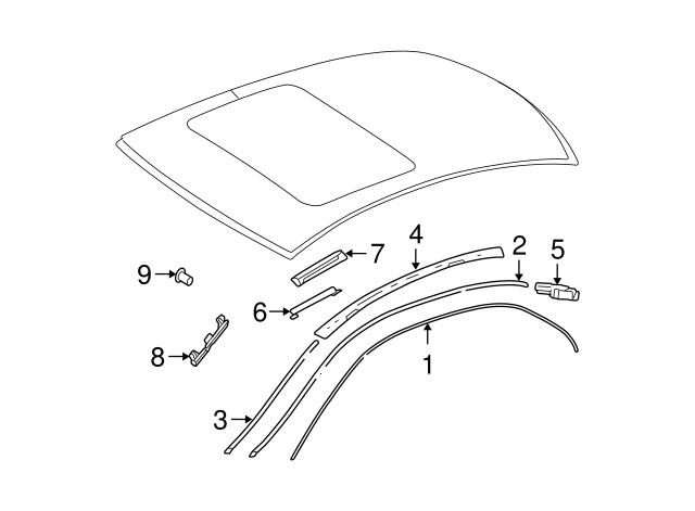 910001-003101 - Reveal Molding Rivet 1992-2015 Mercedes-Benz ...