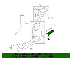 85885-B8000-NBC - Rear Sill Plate - 2013-2019 Hyundai | World OEM Parts ...