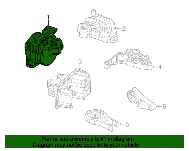 2014-2020 Fiat 500L Side Mount - Passenger Side (RH) 68236044AA ...