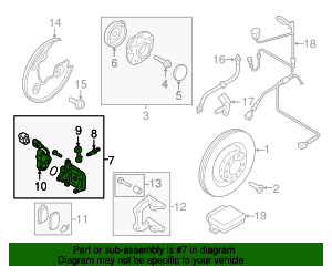 8K0-615-403-E - Disc Brake Caliper 2012-2017 Audi | AutoNationParts.com