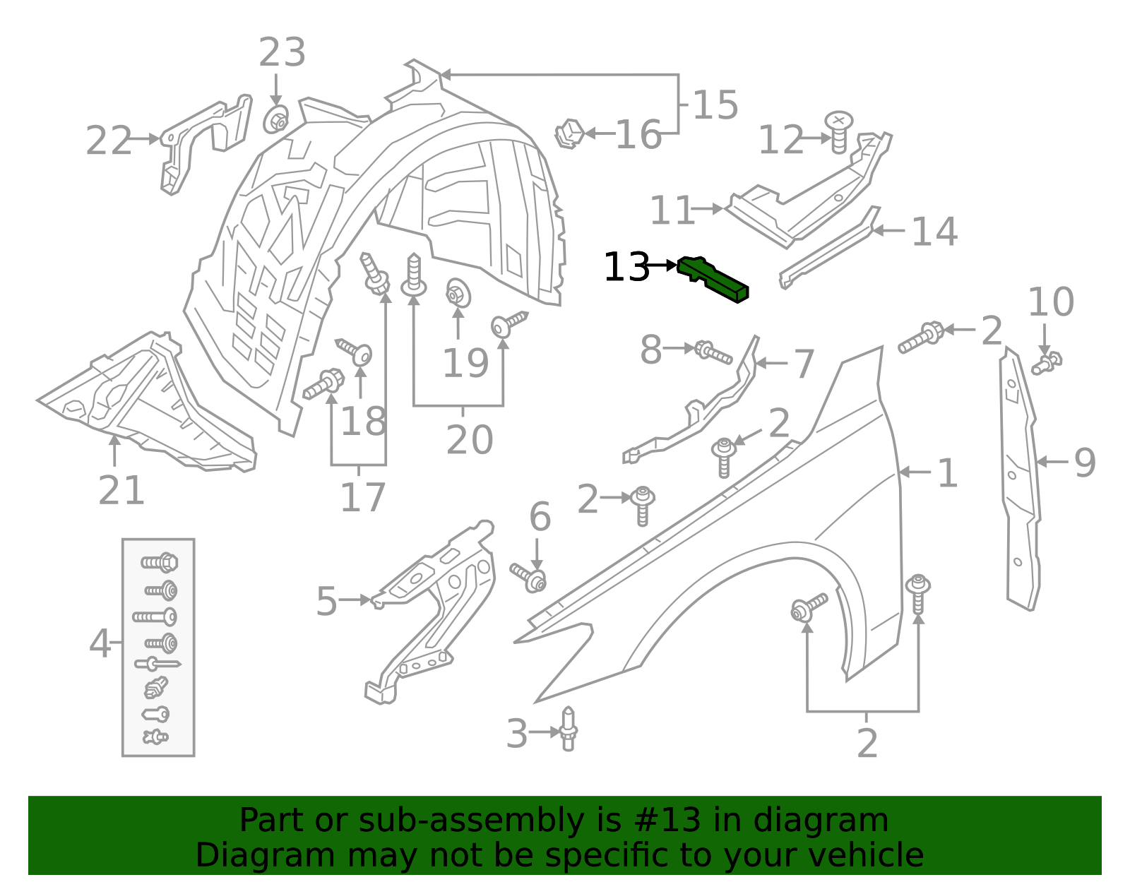 4K8-807-252 - Sight Shield Insert 2019-2025 Audi | AutoNation Parts