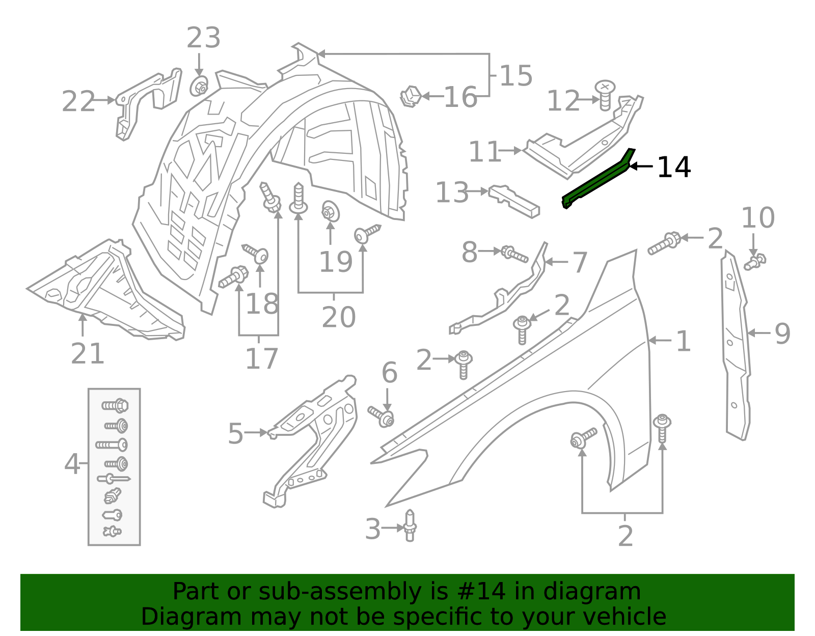2019-2025 Audi Seal Strip 4K0-823-732 | TascaParts.com