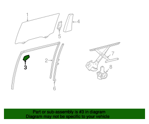 2014-2019 Toyota Highlander Corner Trim 67674-0E040 | Toyota Parts Center