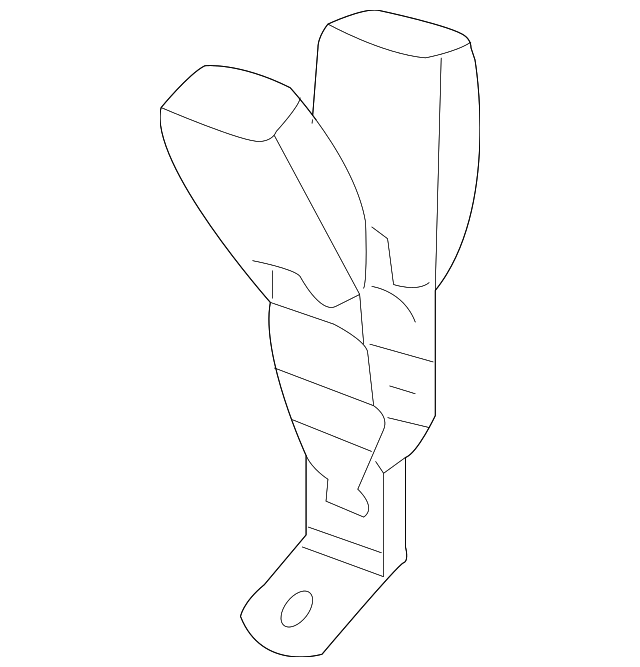 19300356 - Neutral 5th Row Center Seat Belt with Buckle - 2011-2014 GM ...