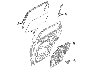 2013-2023 Hyundai Door Glass Holder 82413-2W000 | OEM Parts Online