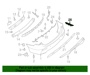 2011-2020 Nissan Reflector 26560-JJ90A | QuirkParts