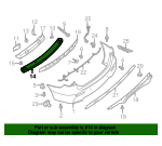 2013-2024 Nissan Pathfinder Impact Bar 85030-9PJ0A | Nissan Parts Plus