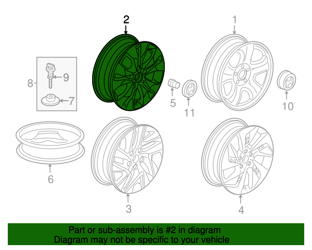 OEM 2014 Honda CR-V Wheel, Alloy 42700-T0A-J82 | Majestic Honda ...