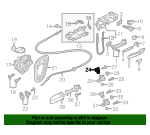 8X4-833-407-A - Upper Hinge 2017-2023 Audi | Audi OEM Parts