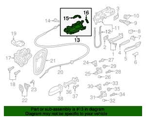 8W0-837-019-C-4PK - Handle, Inside 2017-2024 Audi | Audi OEM Parts