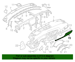 4G1-853-190-CG-UR3 - Front Molding 2017-2018 Audi | Audi OEM Parts