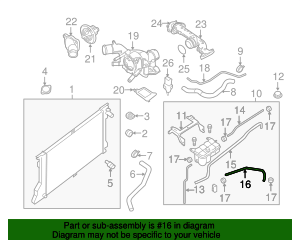 2012-2021 Nissan Reservoir Hose 21741-1PD0A | GetOEMParts.com