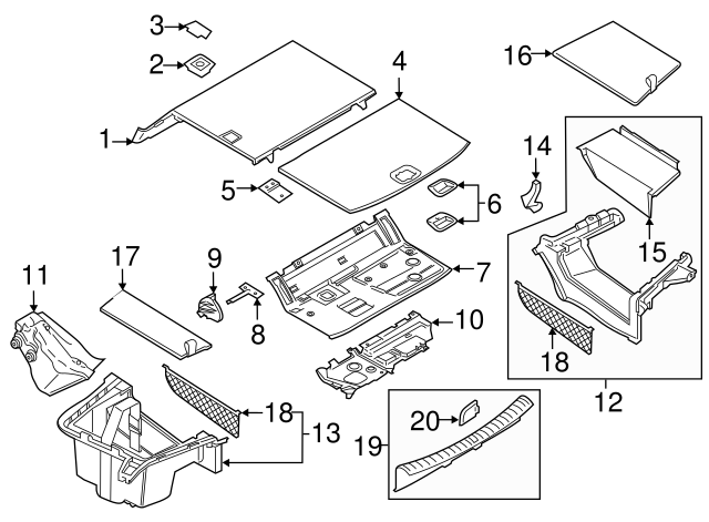 Genuine BMW 51-47-7-376-503 | Lower Panel Bracket | FREE Shipping on ...