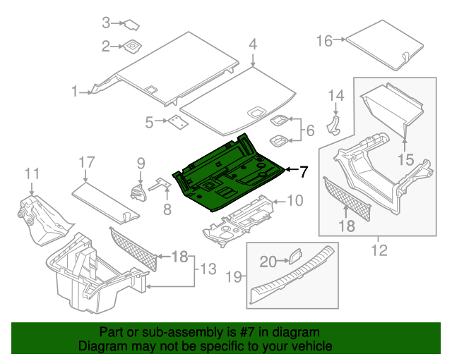 51477373584 - 2018-2023 BMW Lower Panel (51-47-7-373-584) | BMW of ...