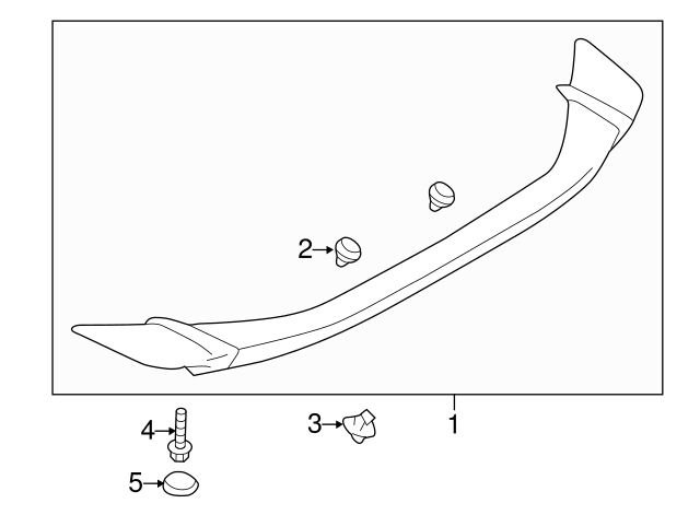 2013-2016 Subaru BRZ OEM NEW 2013-2016 Subaru BRZ Limited Premium Rear ...