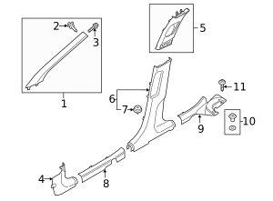 Hyundai - 85885-K2000-NNB - Scuff Plate - 2020-2024 Hyundai Venue | OEM ...