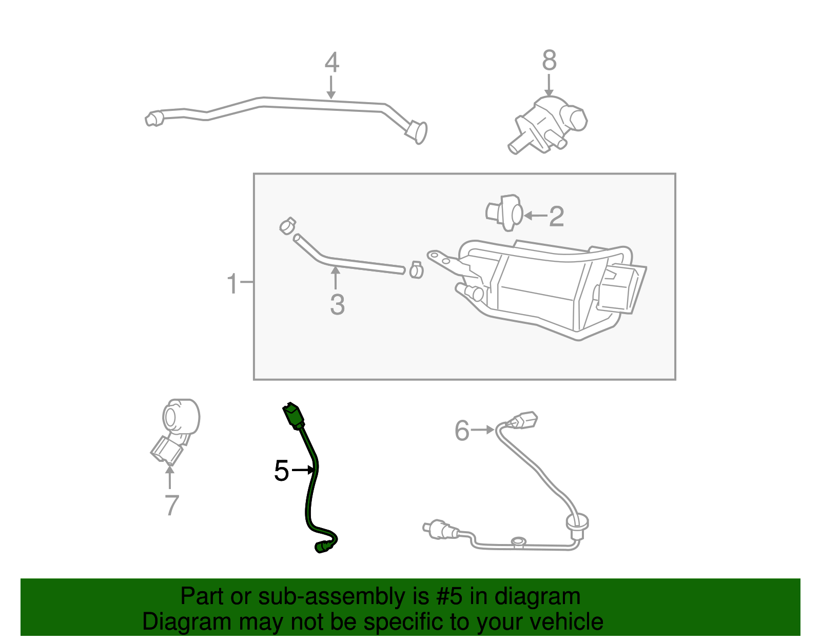 2008-2012 Toyota Oxygen Sensor 89467-02040 | Elmhurst Toyota Parts