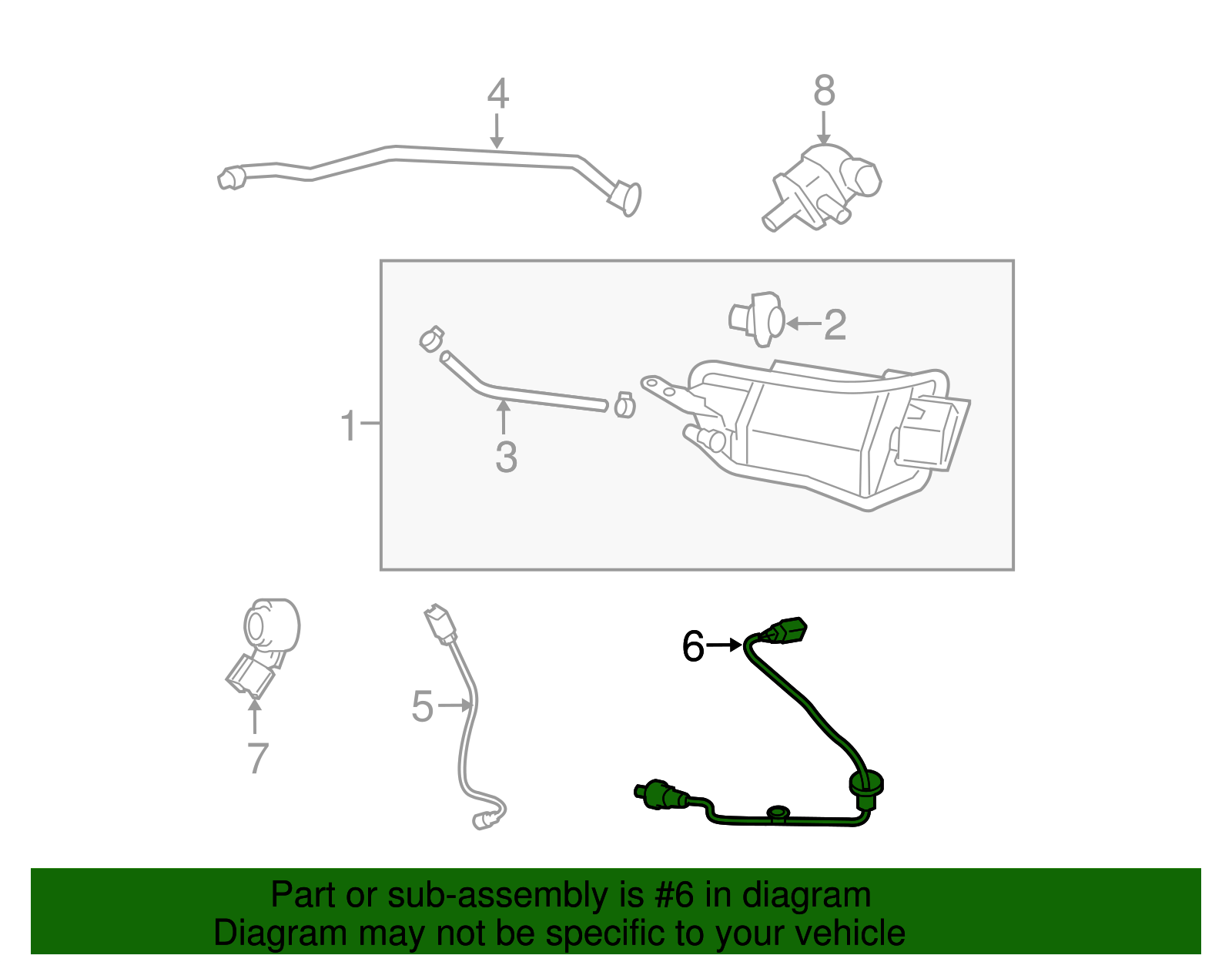 2009-2013 Toyota Oxygen Sensor 89465-02330 | Toyota Parts Center