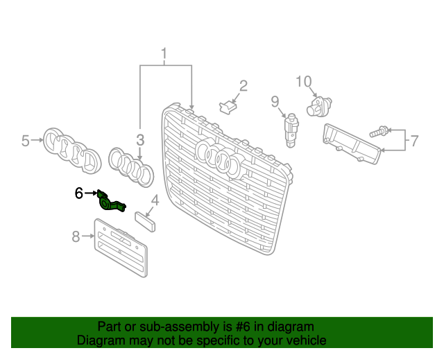 4H0-853-140-E-T94 - Cap 2015-2018 Audi S8 | Audi OEM Parts