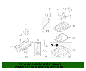 2009-2023 Audi Drain Plug N-911-679-01 | Genuine Audi Parts