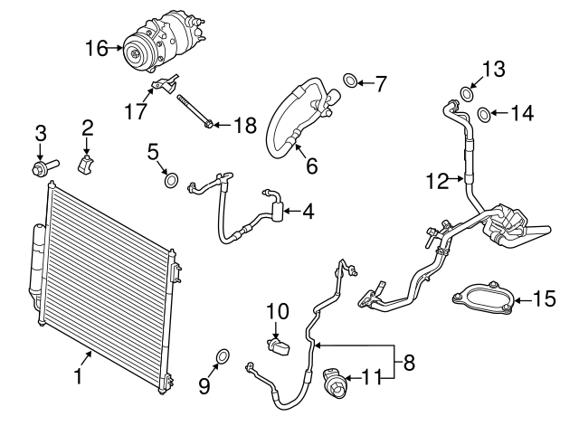 2013-2024 Land Rover A/C Compressor LR112585 | OEM Parts Online