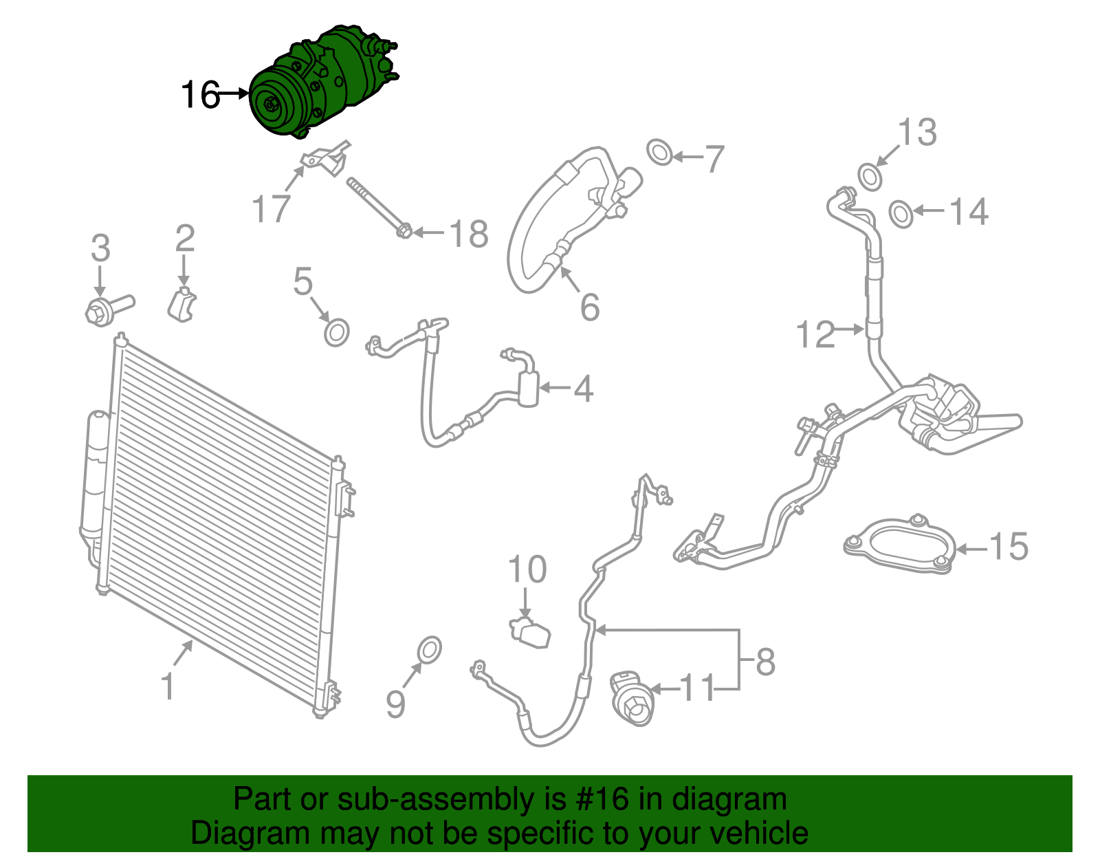 2013-2024 Land Rover A/C Compressor LR112585 | OEM Parts Online