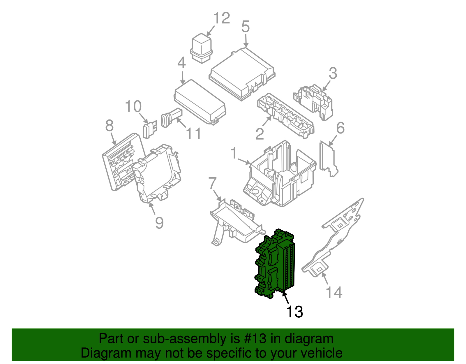2010-2019 Nissan Junction Block 243509BA0B | Retail Performance Auto Parts