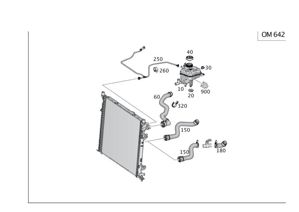 166-501-28-82 - Coolant Hose 2010-2017 Mercedes-Benz | Mercedes-Benz ...
