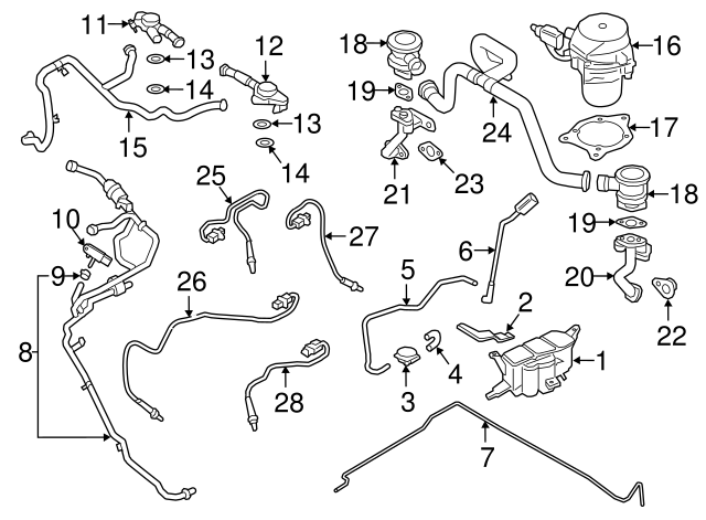 2015-2024 Porsche Macan Vapor Canister 8K0-201-801-C | Sunset Porsche Parts