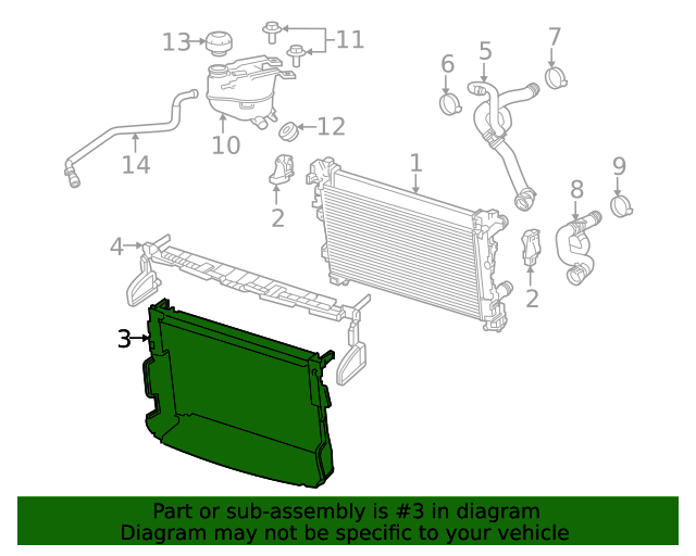 68260328AA - Shroud 2015-2022 Ram ProMaster City | Mopar Factory Parts ...