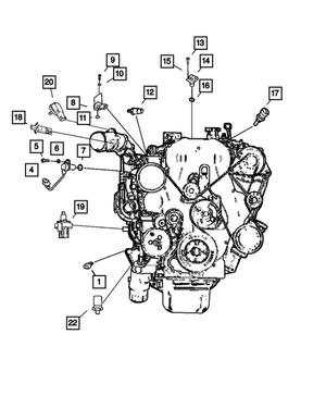 2005-2006 Jeep Liberty Air Flow Sensor 53013733AB | Mopar Online Parts