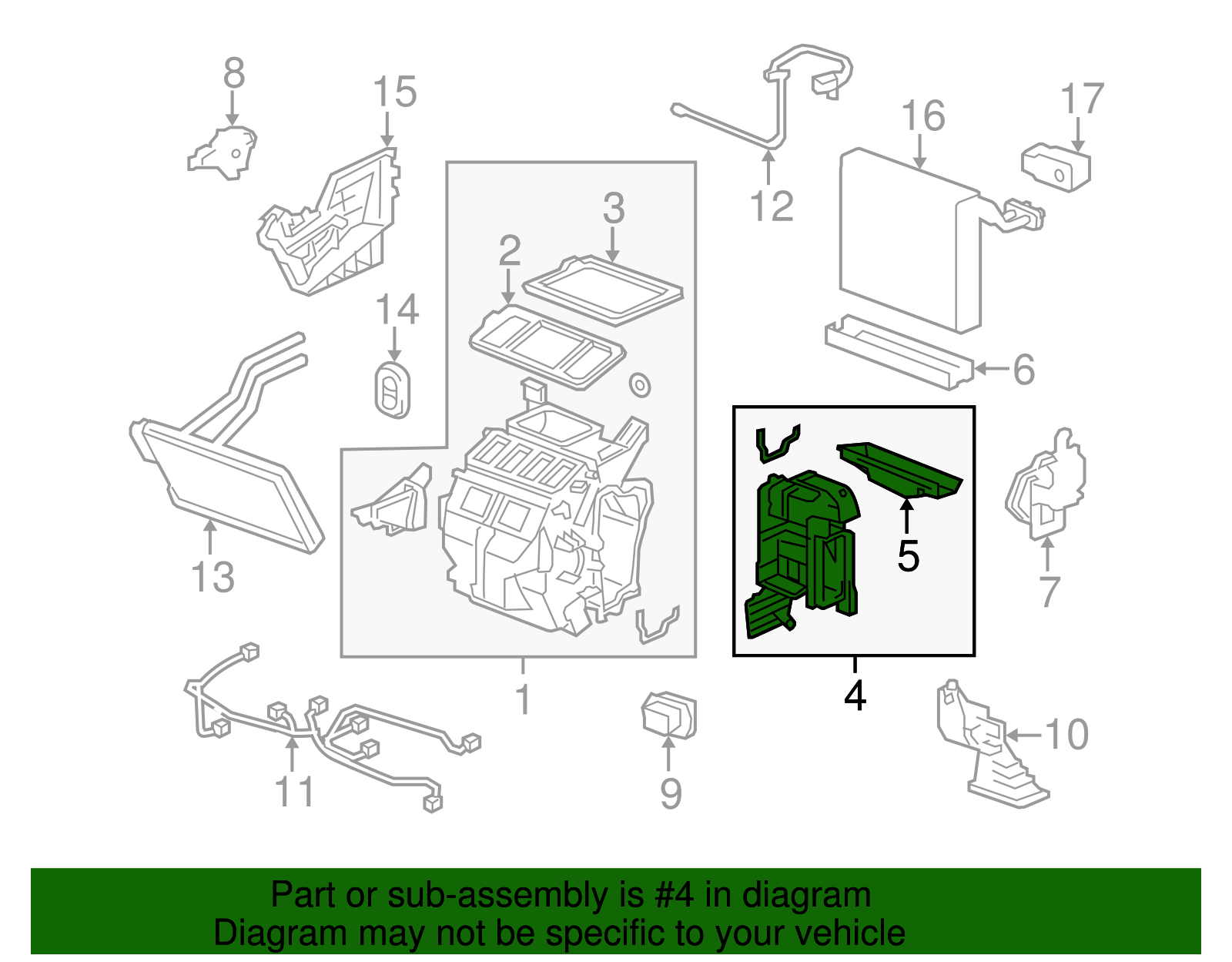 79308-SVA-A01 - 2006-2011 Honda - Joint Set Duct | Genuine Honda Parts