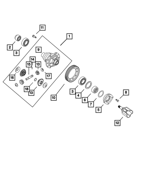 Differential for 2015 Fiat 500 | Mopar Estores