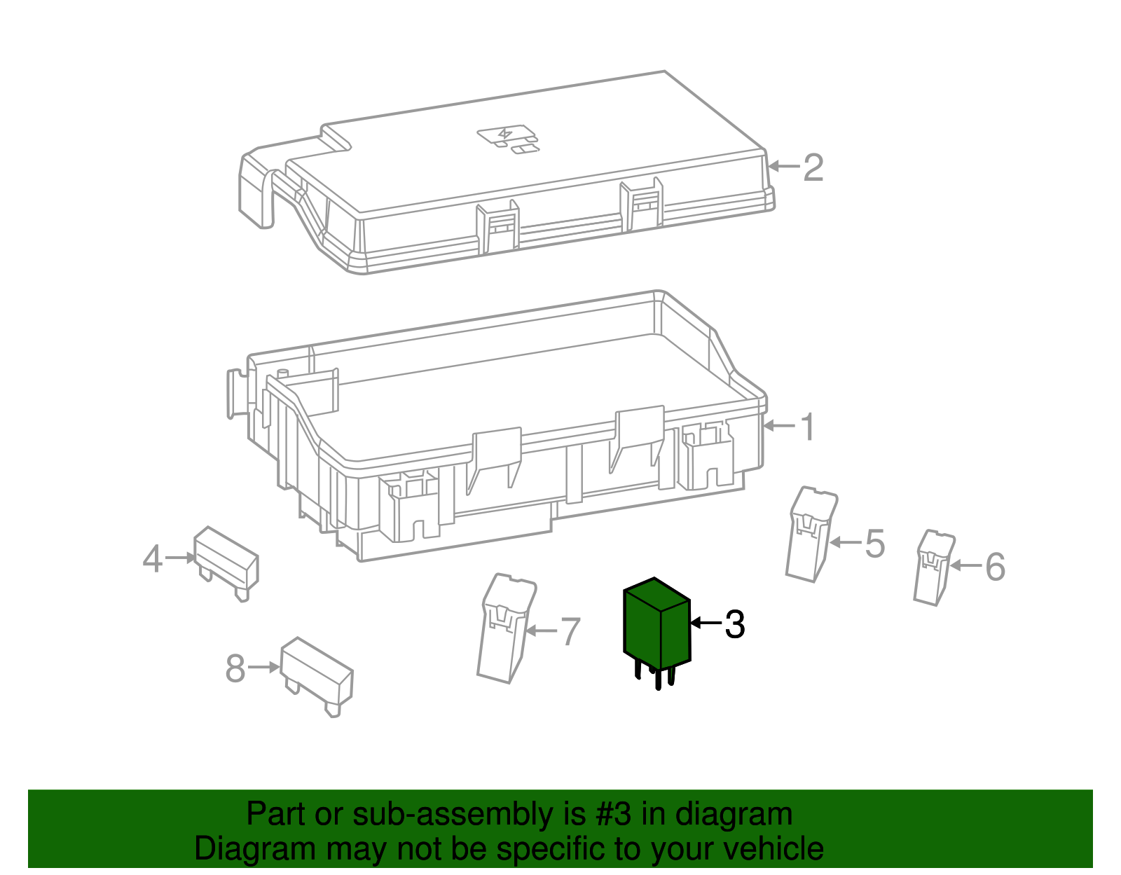 2011-2024 Mopar Accessory Power Relay 68311126AA | Mopar Parts Canada