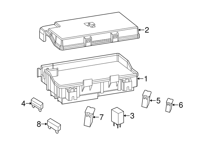 OEM NEW 2013-14 Mopar Ram 2500 Intelligent Power Distribution Center ...