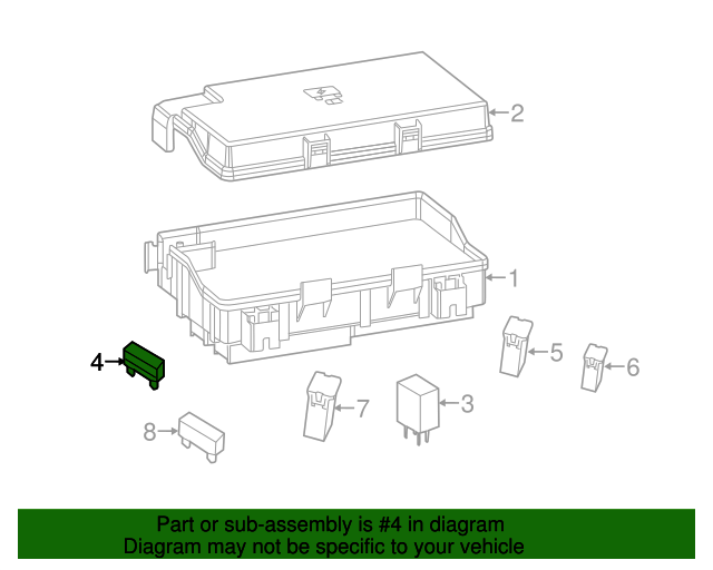 2011-2024 Mopar Fuse 68100746AB | Mopar Parts Canada