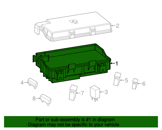 OEM NEW 2013-14 Mopar Ram 2500 Intelligent Power Distribution Center ...