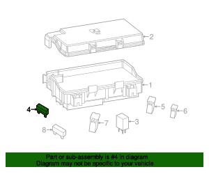 2011-2019 Mopar Mini Fuse 68100748AB | TascaParts.com