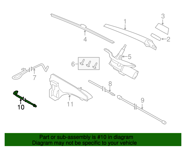 2014-2018 BMW X5 Washer Hose 61-66-7-329-178 | OEM Parts Online
