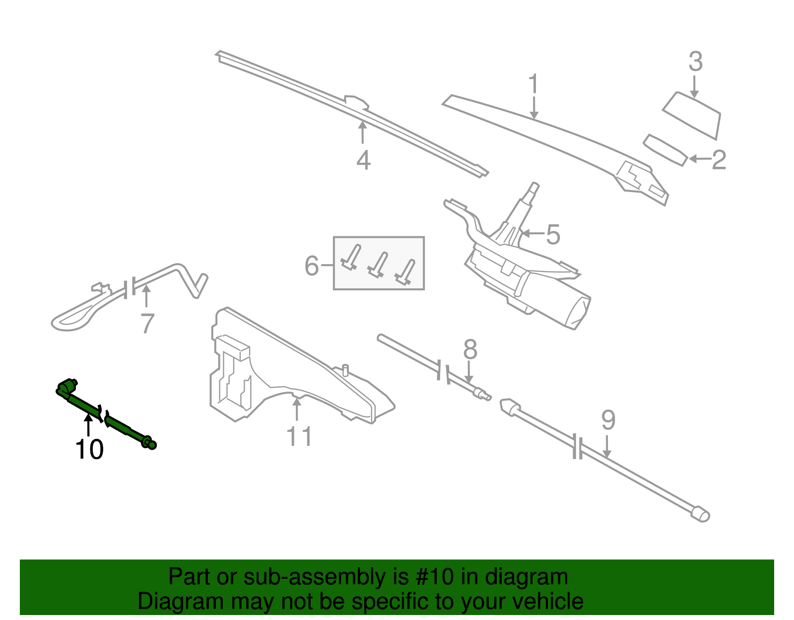 2014-2018 BMW X5 Washer Hose 61667329178 | OEM Parts Online