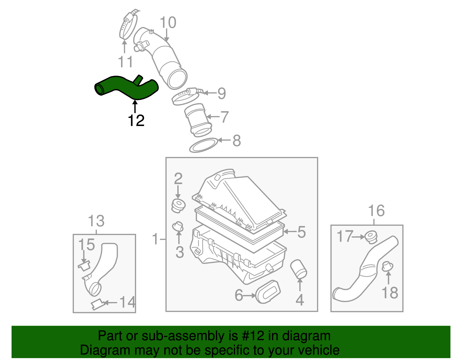 2006-2010 Volkswagen Beetle Vent Tube 07K-103-558-C | Volkswagen OEM ...