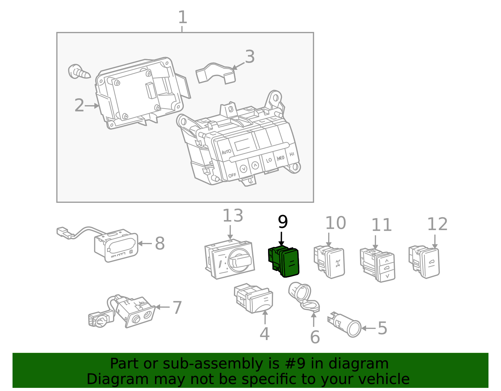 2007-2022 Toyota Stab Control Switch 84720-0C011 | Toyota Parts Center