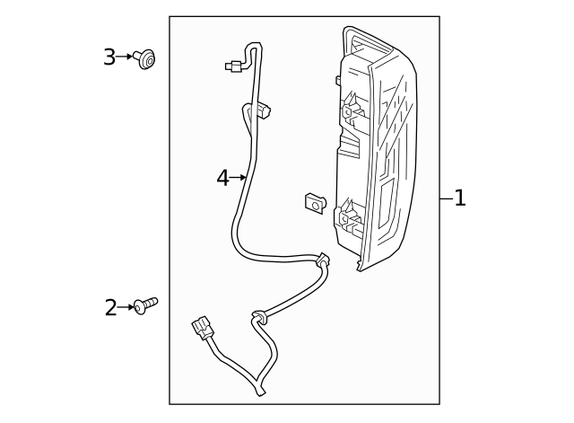 2018-2024 GM Tail Lamp Retainer 84221533 GM | GMPartsDirect.com