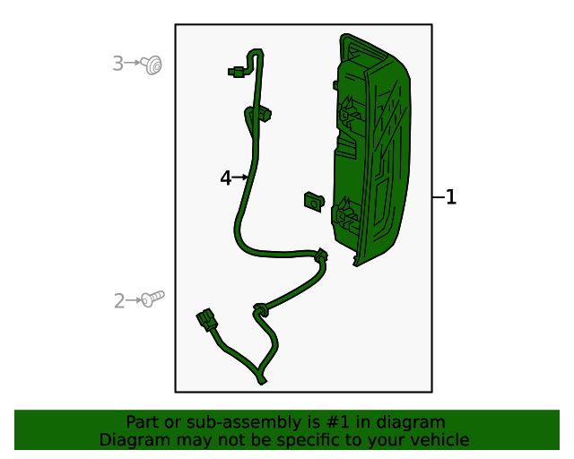 2019-2023 GMC Sierra 1500 Lamp 86820473 | Chevrolet Parts Canada